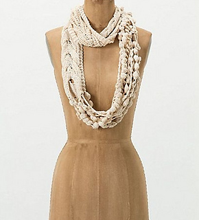Ravelry: Boho Cable Scarf Necklace pattern by Camelia Mit