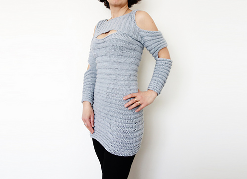 Ravelry: Ribbed Cut-Outs Tunic pattern by Camelia Mit
