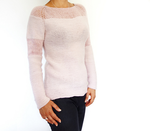 Ravelry: Dusk Pink Sweater pattern by Camelia Mit