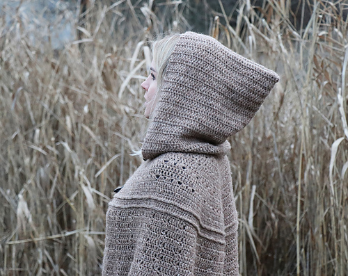Ravelry: Long Hooded Cape pattern by Kseniia Semeliak
