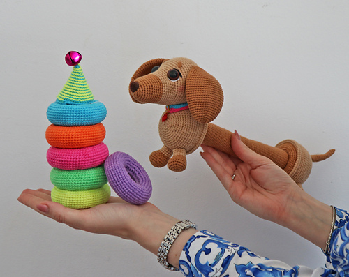 Ravelry: Dog Stacking Toy pattern by Kseniia Semeliak