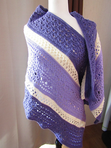 Ravelry: Stitch Sampler Shawl pattern by Canoe Mtn Designs
