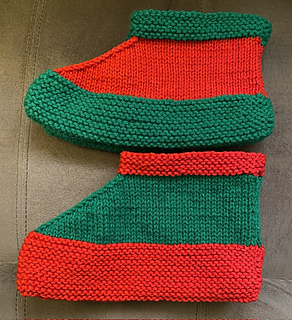 Ravelry: CapacKathy's Two Needle Slippers
