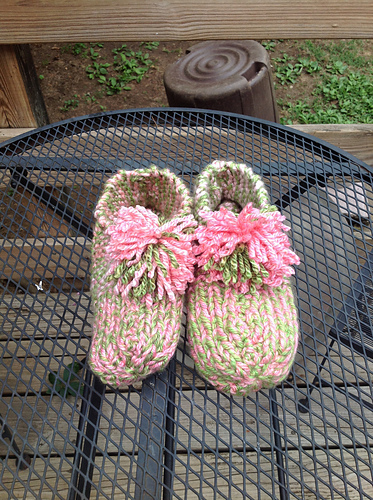 Ravelry: Grandma's Knitted Slippers pattern by Mary Gaines