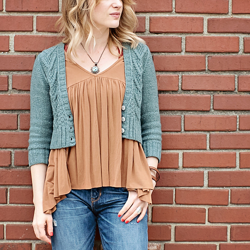 Ravelry: Minimalist Cable Cardigan pattern by Carina Spencer