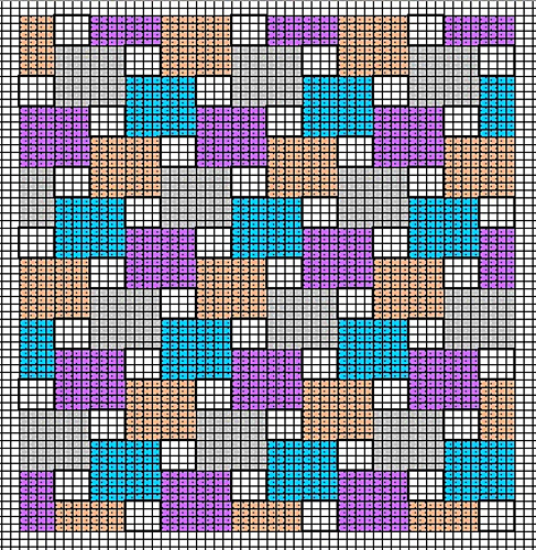 Ravelry: Mixed C2C Patchwork Throw / Blanket pattern by Carla Stormont