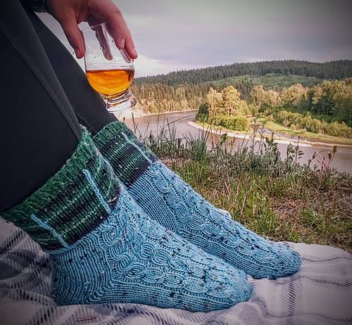 Ravelry: Outlander Socks Cuff Down pattern by Carlie Perrins