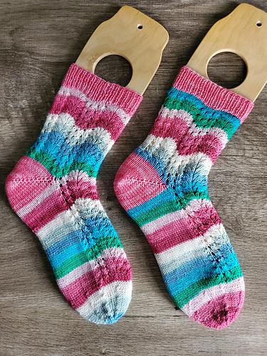 Ravelry: Fairground Socks pattern by Kay F Jones