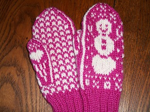 Ravelry: Snowman Mittens pattern by Snowy Woods Knits