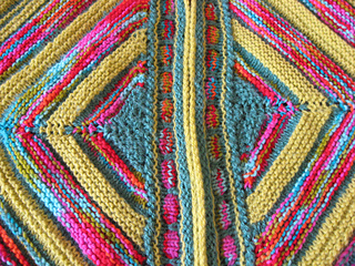 Ravelry: CarolynsYarn's Elektra Fiesta Modular Triangle Jacket 2