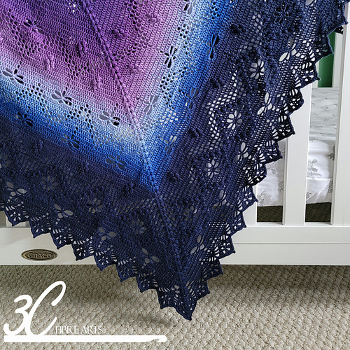 Ravelry: Dragonfly Labyrinth Blanket pattern by Sue Stapleton