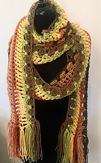 Ravelry: The Happy Hippy Scarf pattern by Pam Carr