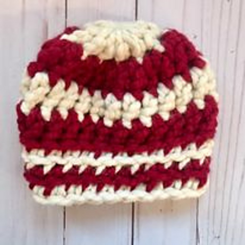Ravelry: Striped Chunky Baby Beanie pattern by Pam Carr