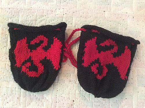 Ravelry: Dragon Dice Bag pattern by Susan Minter