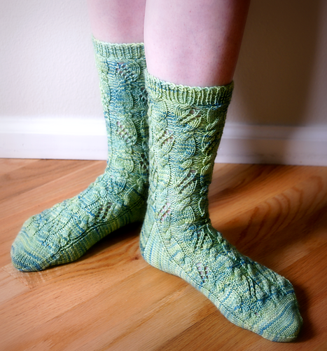Ravelry: Cable & Lace Socks pattern by Cheryl Chow