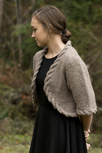 Ravelry: Cable Trimmed Bolero pattern by Susie Bonell