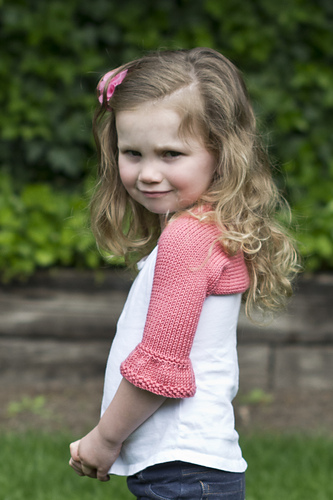 Ravelry: Ruffle Cuffed Shrug pattern by Jill Ramos