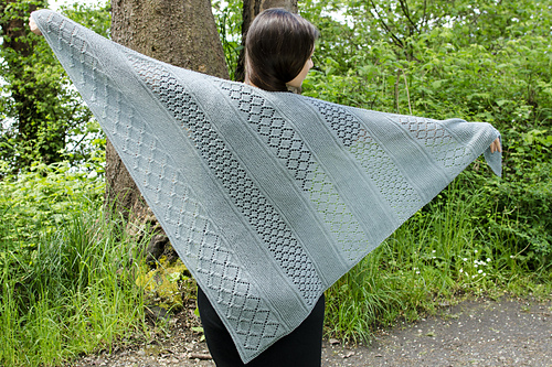 Ravelry: Lattice Sampler Shawl pattern by Jennifer Weissman