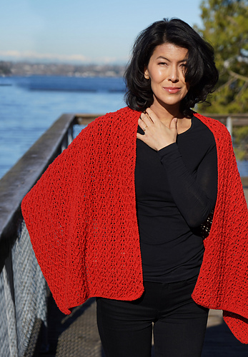 Ravelry: Diamond Cable Prayer Shawl pattern by Kristen Stoltzfus