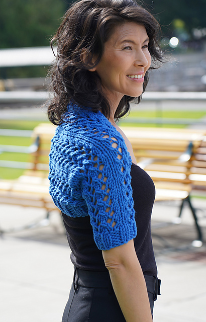 Ravelry: Tangled Up In Blue Shrug pattern by Cascade Yarns® Design Team