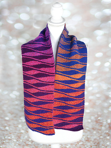 Ravelry: Short Row Wave Scarf pattern by Shannon Dunbabin