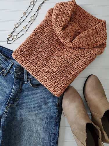 Ravelry: Sleeveless Cowl Neck Sweater pattern by Kathryn Dawn