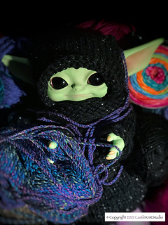 Ravelry: Baby Yoda Robe Pouch with Hood pattern by Clover Castle