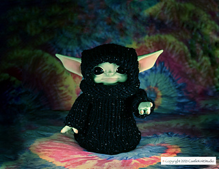 Ravelry: Baby Yoda Robe Pouch with Hood pattern by Clover Castle