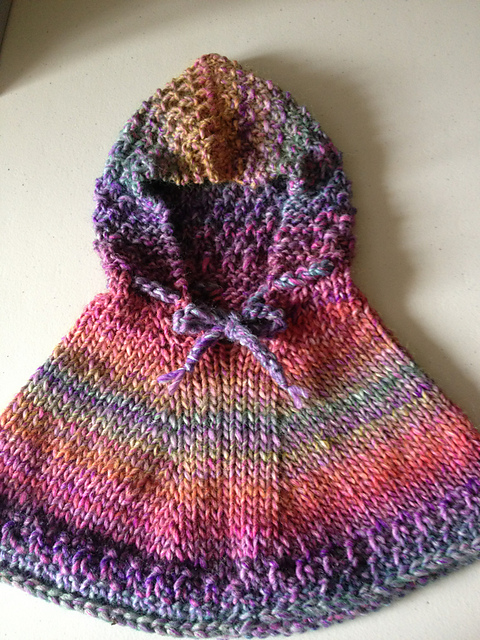 Ravelry: CatRusher's Baby poncho (my own notes included)