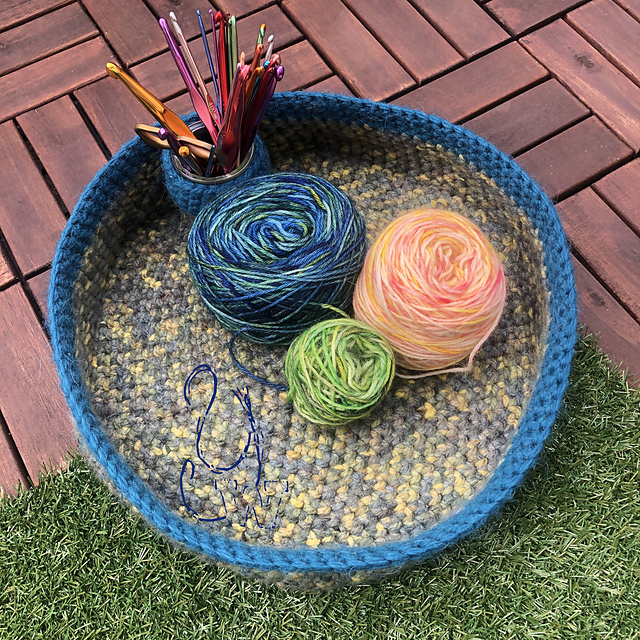 Ravelry: Crocheted Yarn Bowl pattern by Andrew Kite