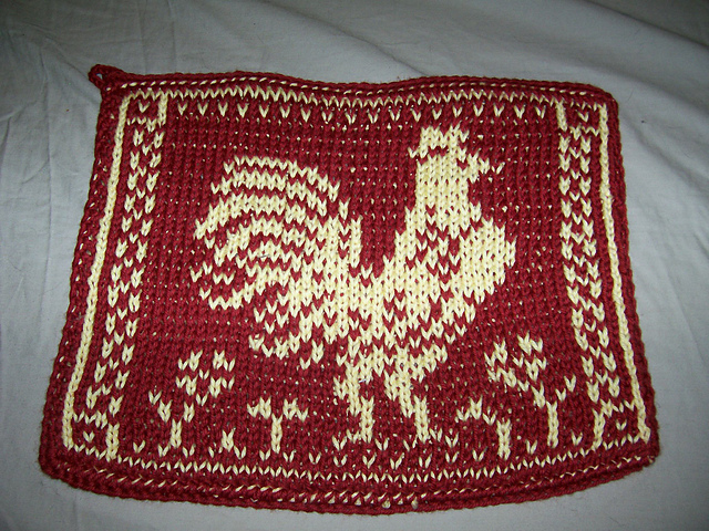 Ravelry: Rooster in Plain Filet Stitch pattern by Maria Merlino