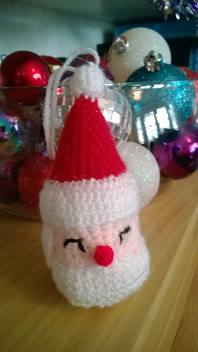 Ravelry: Cute Crochet Father Christmas / Santa Decoration pattern by ...