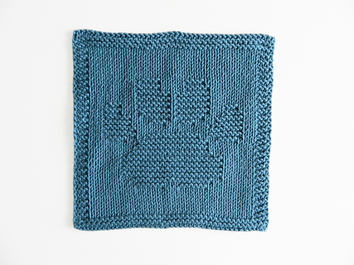 Ravelry: PAW PRINT dishcloth pattern by Cecilia Fameli