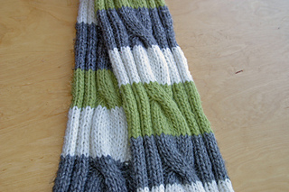 Ravelry: Celestial's Simple Cable Scarf