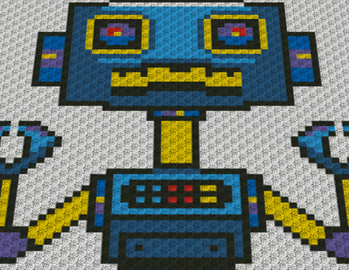 Ravelry: C2C Robot pattern by celsoArtCrochet