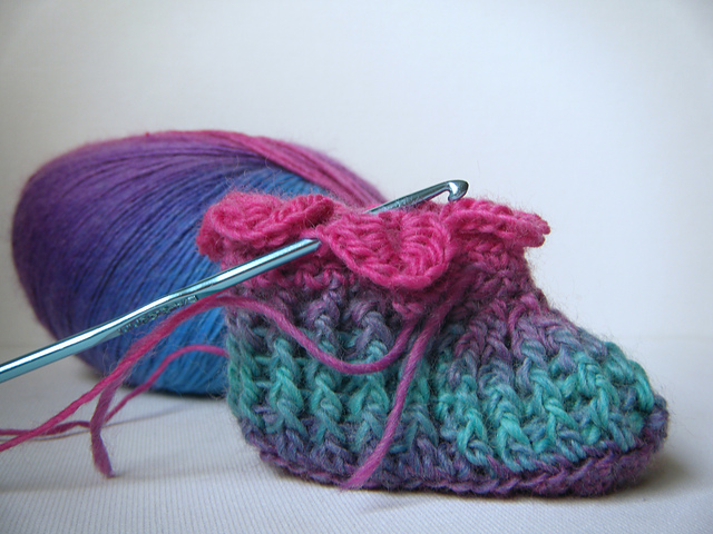 Ravelry: ChanteuseCrochet's Crocodile stitch Fairy boots