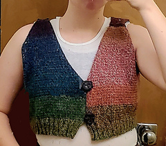 Ravelry: Tweed and Whimsy Cropped Vest pattern by Chaos Rains2