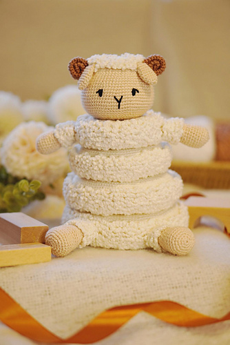 Ravelry: Baby Sheep Stacking Toy pattern by Malgorzata Lizak