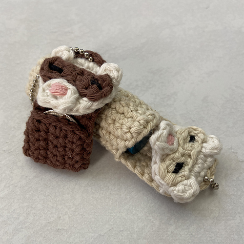 Ravelry: Fidget the Ferret Keeper Keychain pattern by Charlyn Smith