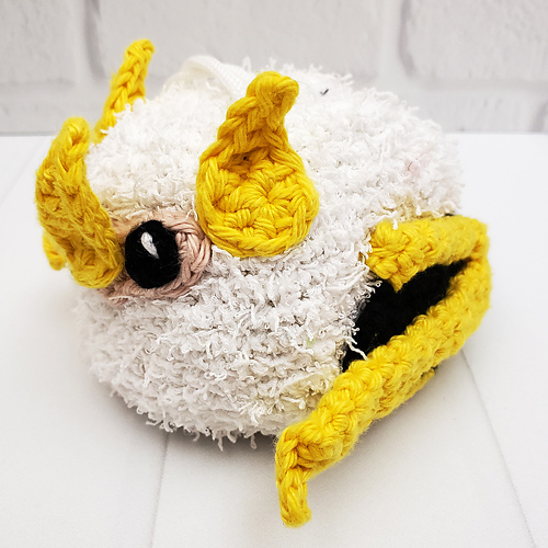 Ravelry: Marshmallow the Bat Scrubby Amigurumi pattern by Charlyn Smith