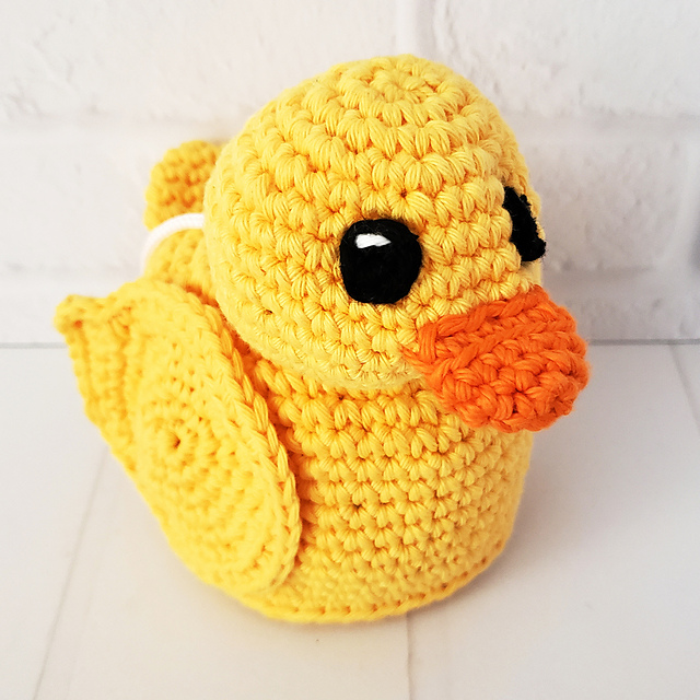 Ravelry: Darla the Duck Scrubby Amigurumi pattern by Charlyn Smith