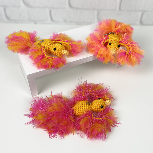 Ravelry: Ashley the Phoenix Amigurumi Keychain pattern by Charlyn Smith