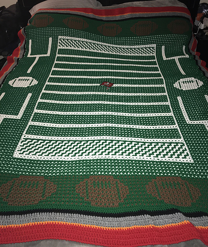 Ravelry: Football Afghan pattern by Carol Hegar