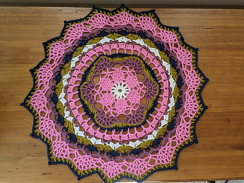 Ravelry: July Mandala pattern by Karin Åshammar/Virklust