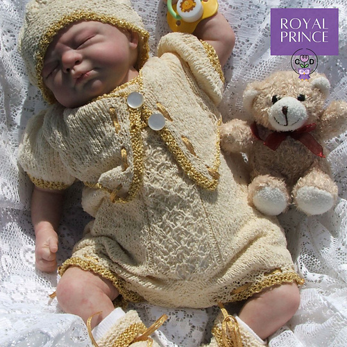 Ravelry: Royal Prince Baby Romper Set pattern by Cherished Designs UK