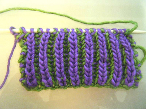 Ravelry: Two-colour Brioche Stitch Tutorial pattern by Ilana MacDonald