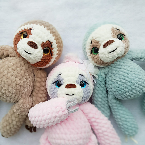 Ravelry: Sloth plush toy pattern by Ekaterina Chirkova