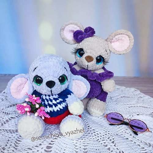 Ravelry: Mouse plush toy pattern by Ekaterina Chirkova