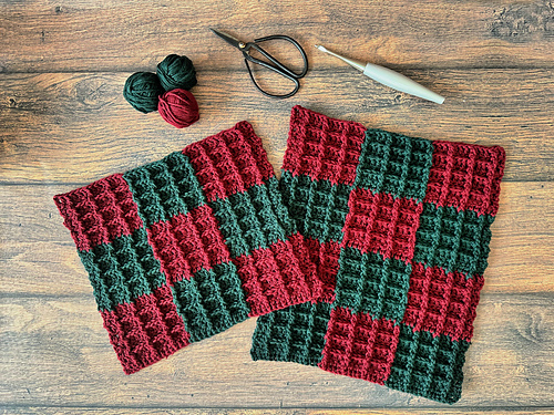 Ravelry: Plaid Waffle Dishcloth pattern by Crystal Marin