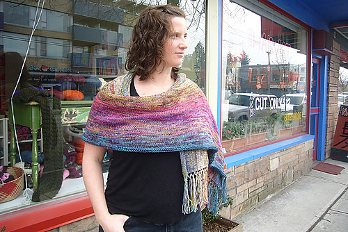 Ravelry: Colourflow Wrap pattern by Christa Giles